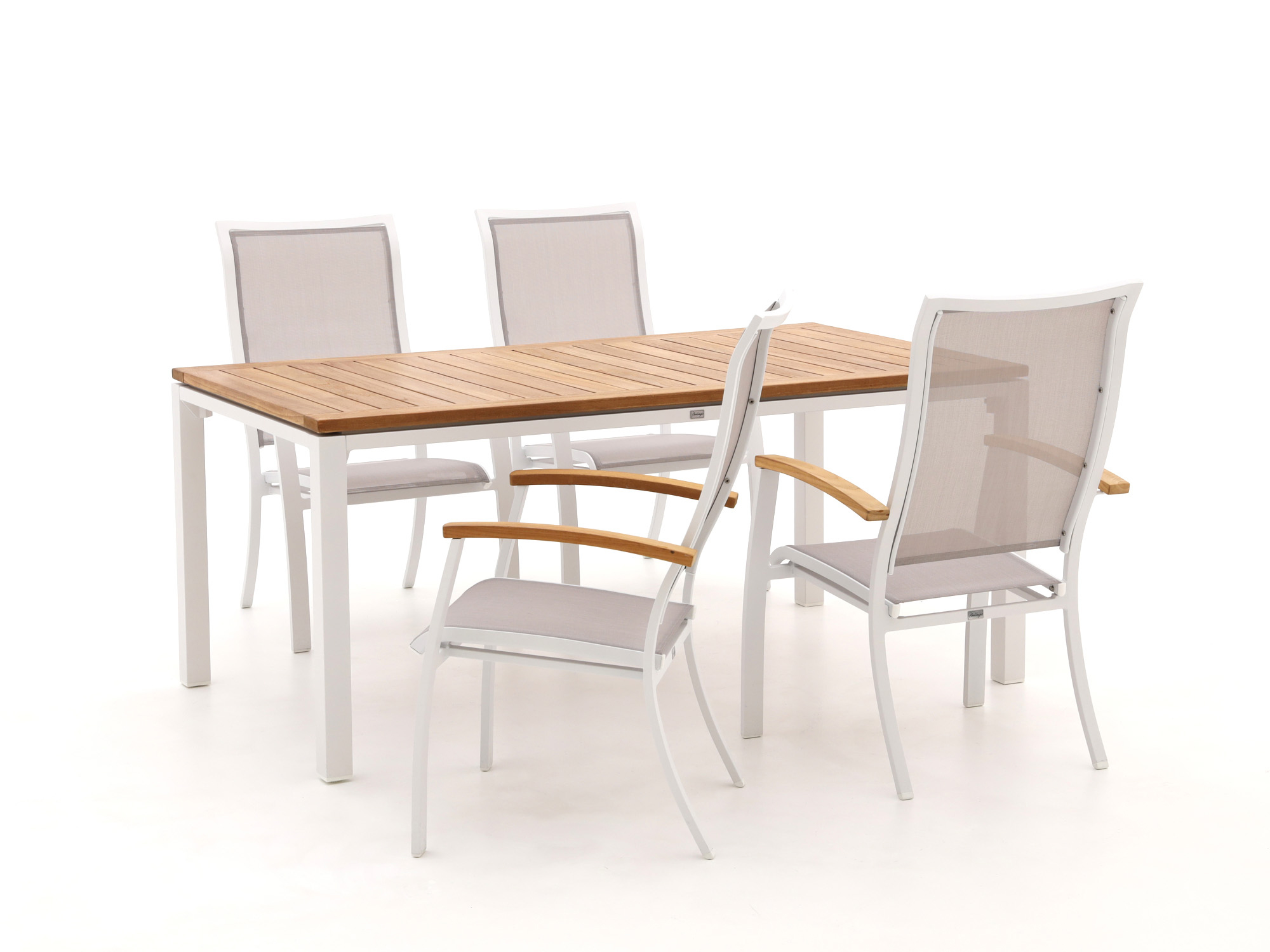 Bellagio Lugo/Linosa 180cm dining tuinset 5-delig stapelbaar - White ...