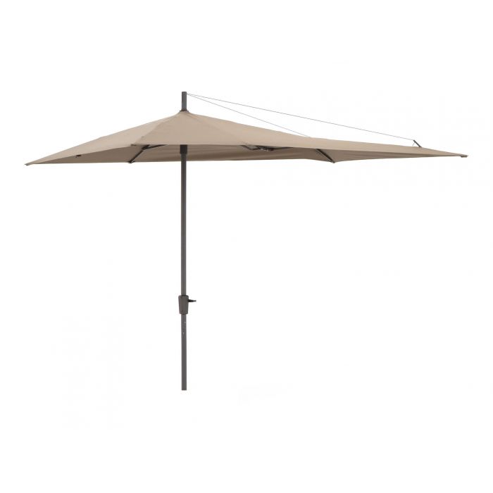 Madison Asymetric parasol 360x220cm - Taupe (excl. voet) - Kees Smit