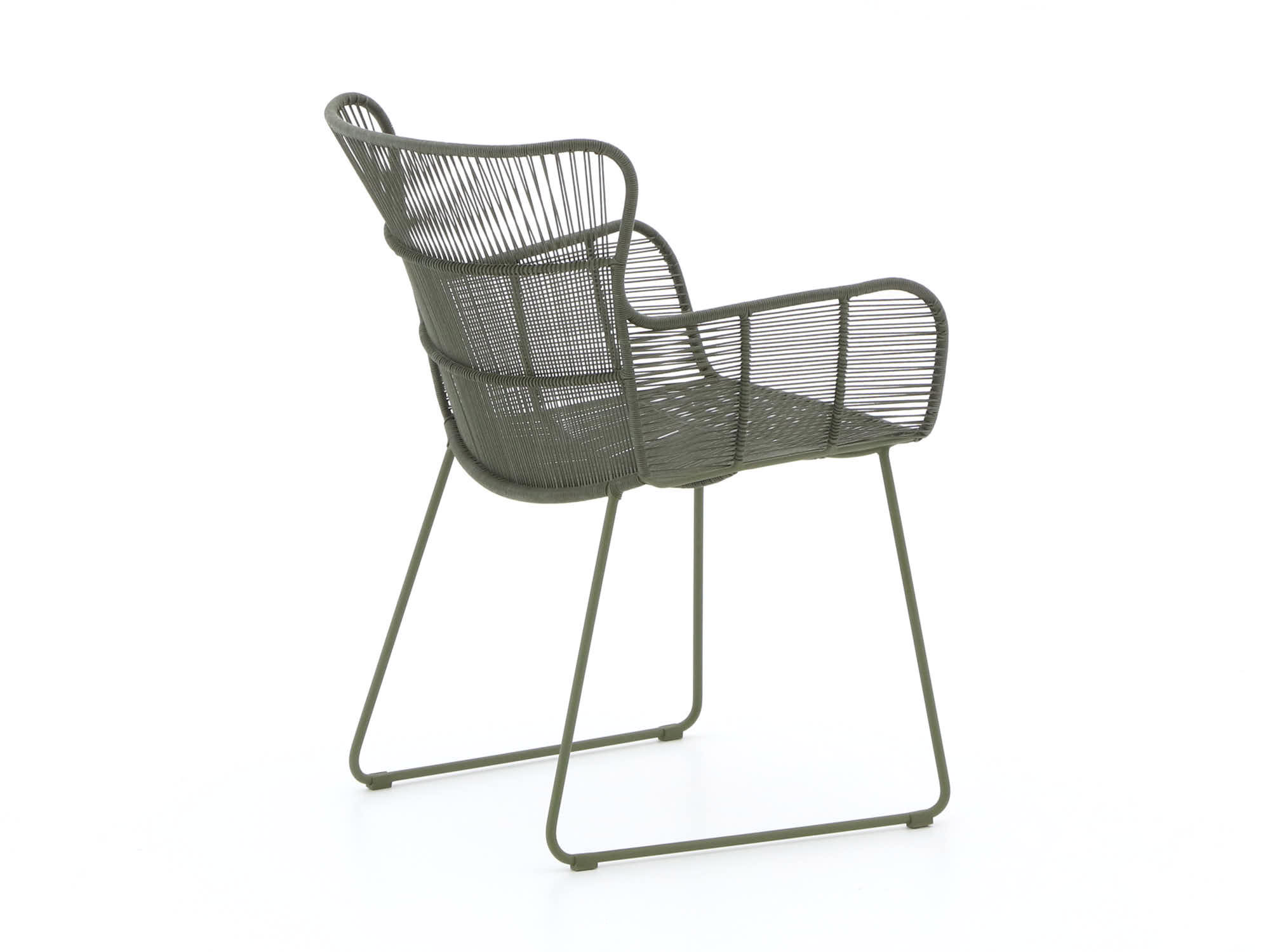 Giardo Perano dining tuinstoel - Moss Green (Frame = Gegalvaniseerd ...