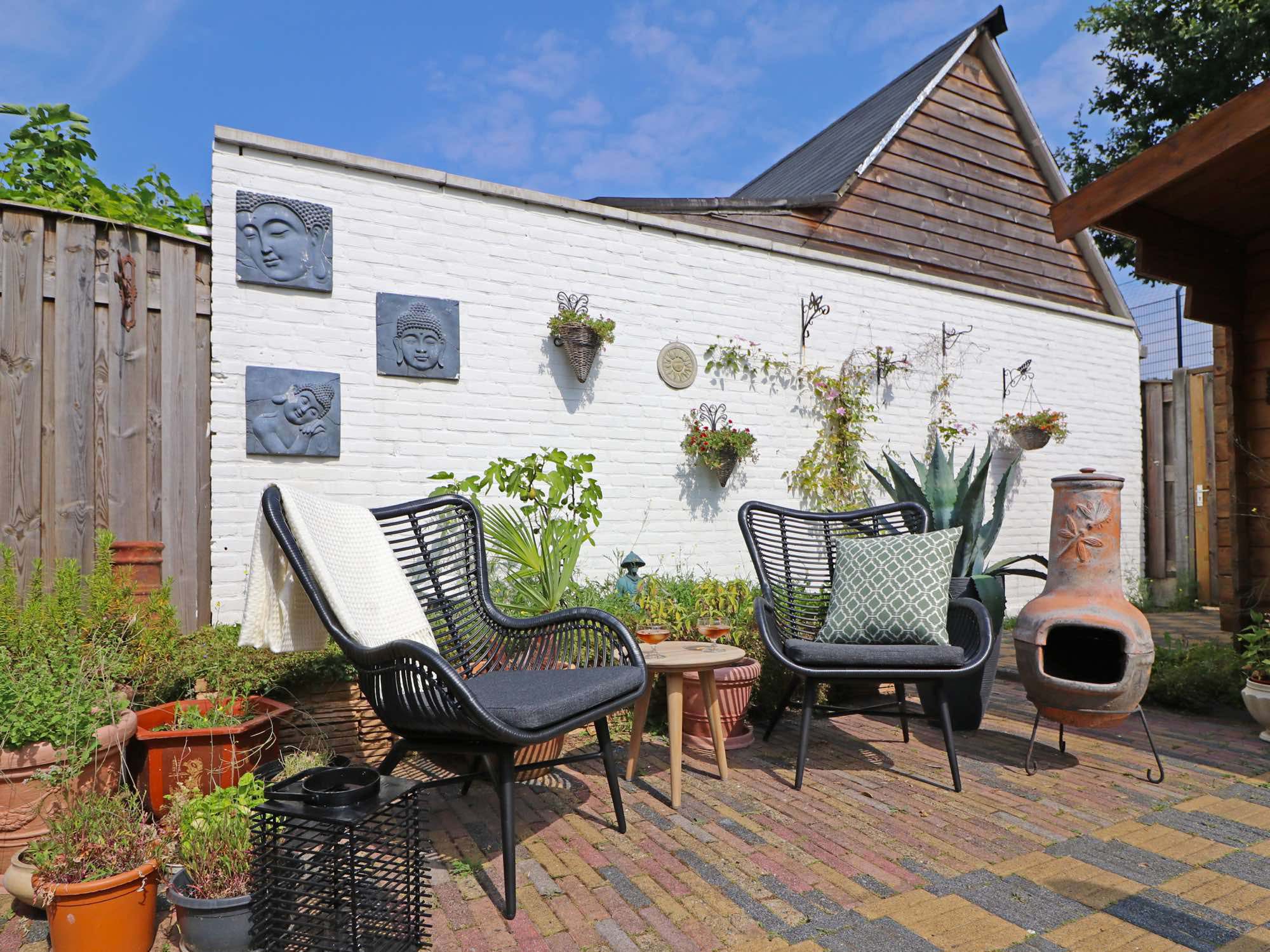 Intenso Rovello lounge tuinstoel - Black (incl. kussen) - Kees Smit